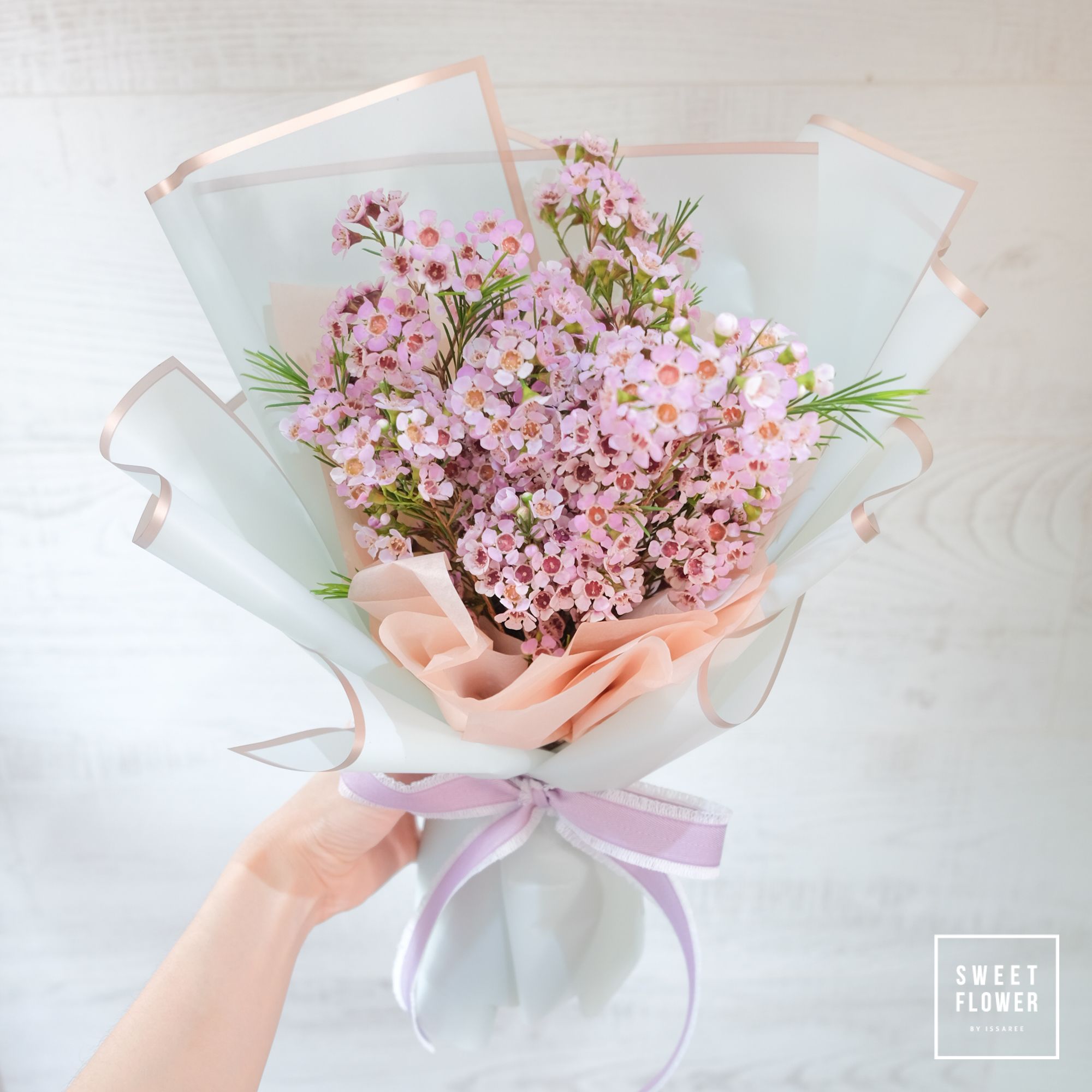 ช่อ Waxflower (แวกซ์ฟลาวเวอร์) สีชมพู